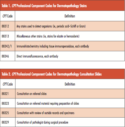 Coding and Documentation of Inpatient Dermatology and Dermatopathology Slides